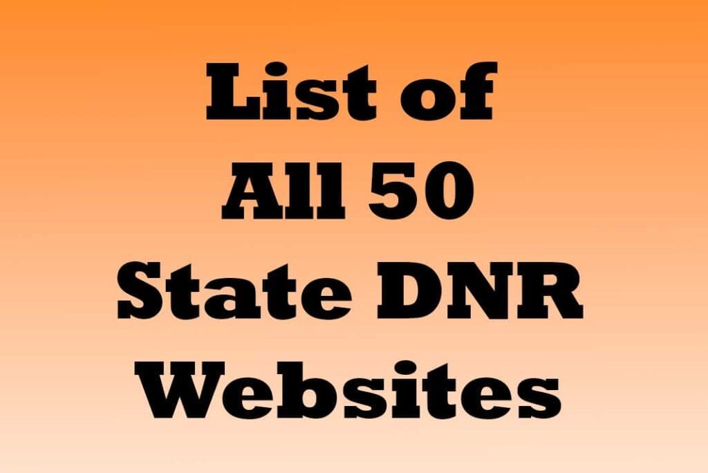 List of All 50 State DNR Websites | Hunting Magazine